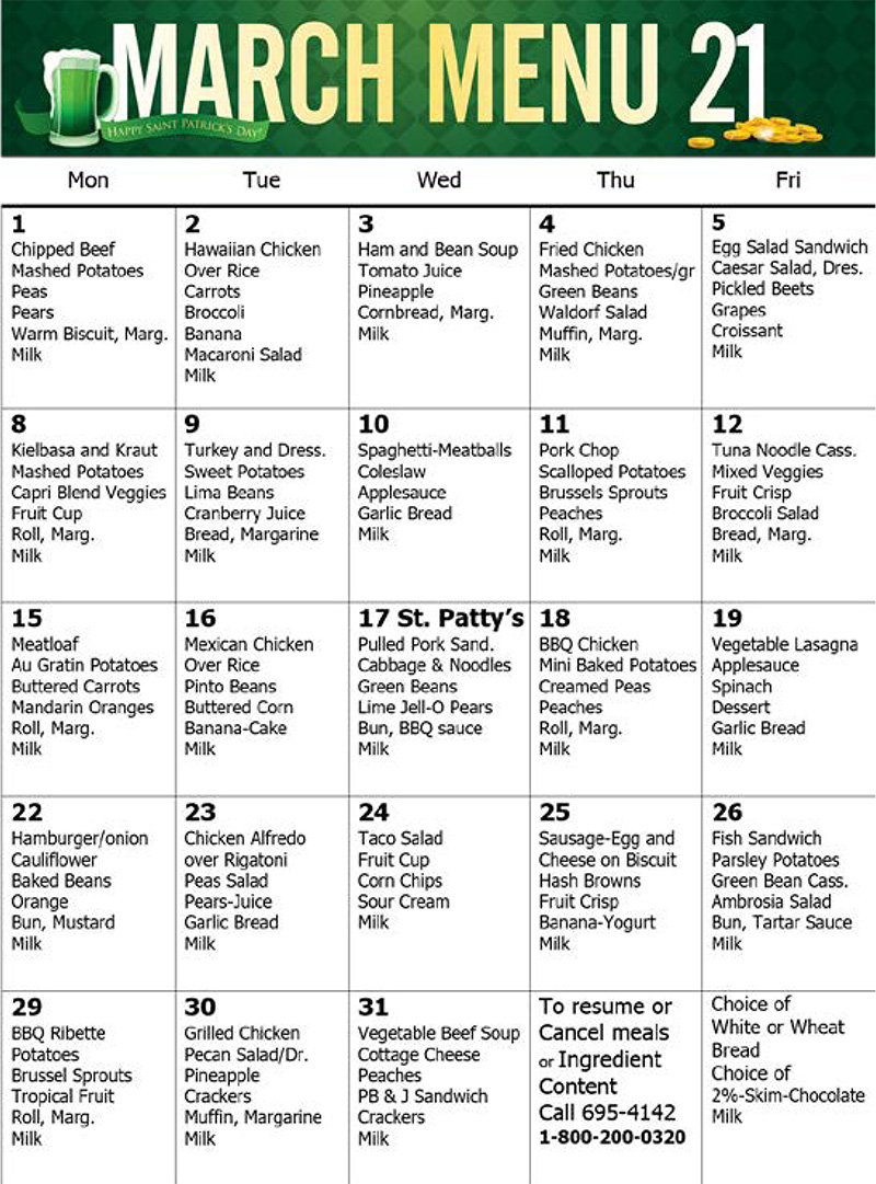 HOME DELIVERED MEAL PROGRAM – Senior Services Belmont County